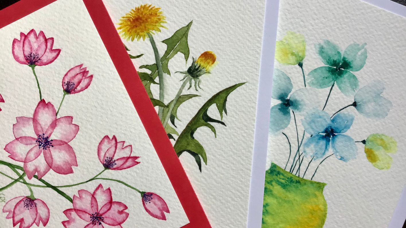 Floral Greeting Cards in Watercolor - Nevada Museum of Art